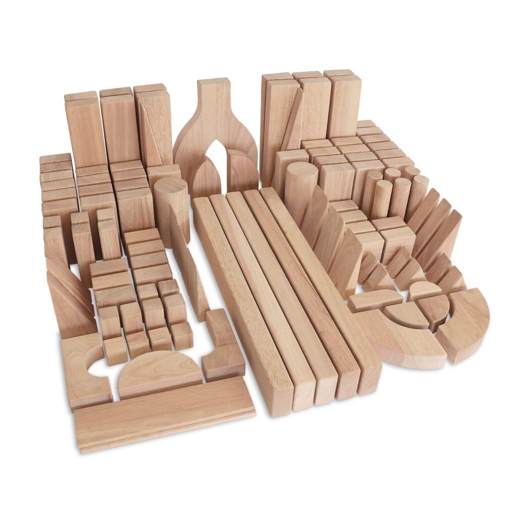 Whitney Brothers Wooden Building Block Sets – 5 Size Options from 75 to ...