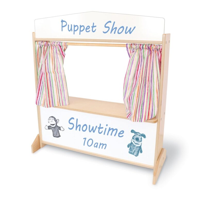 Whitney Brothers Deluxe Puppet Theater with Markerboard – Dramatic Play ...